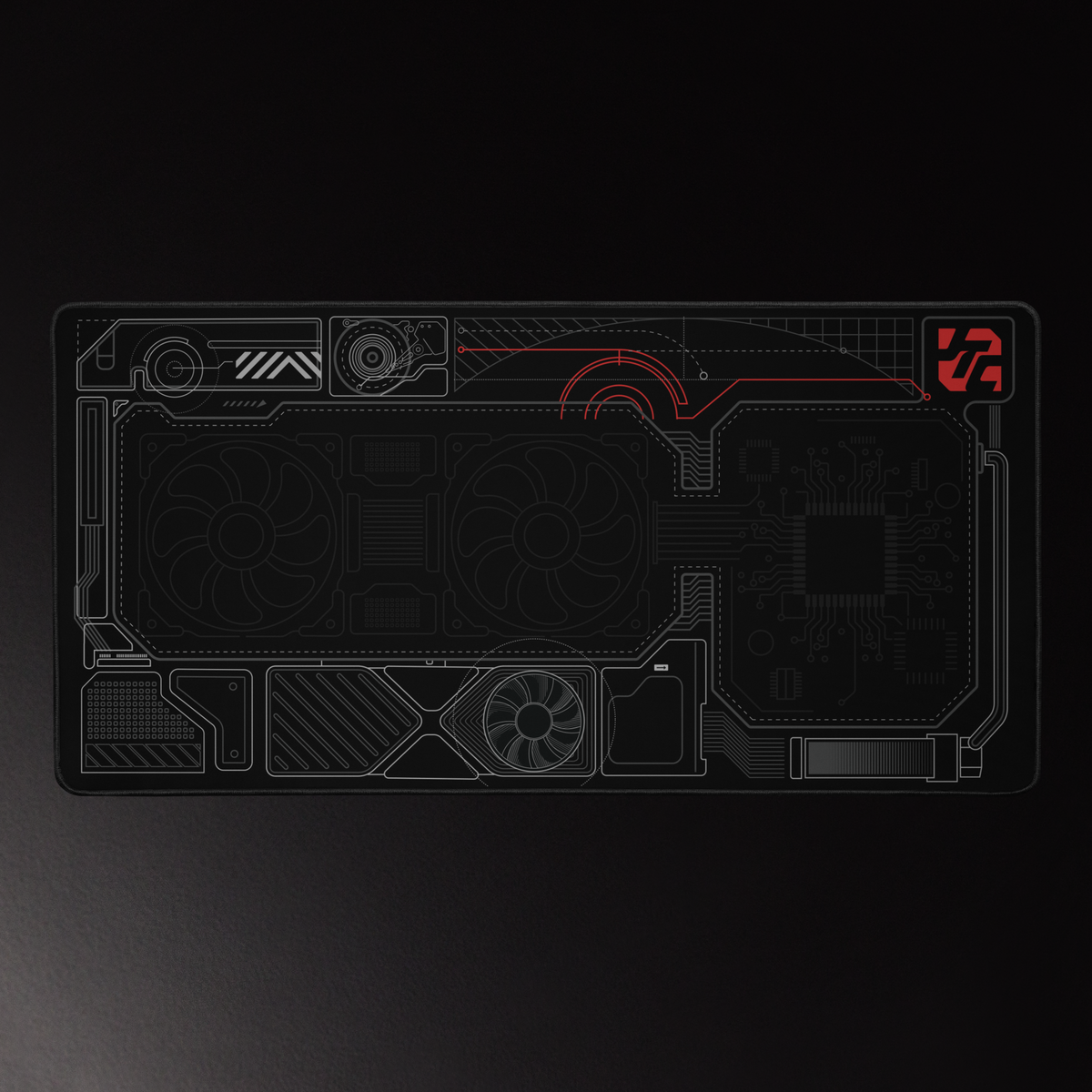 JayzTwoCents - JTC Gaming Mat (Clean Version)